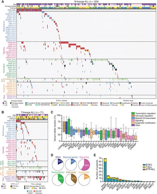 Acute Lymphoblastic Leukemia with Myeloid Mutations Is a High-Risk ...