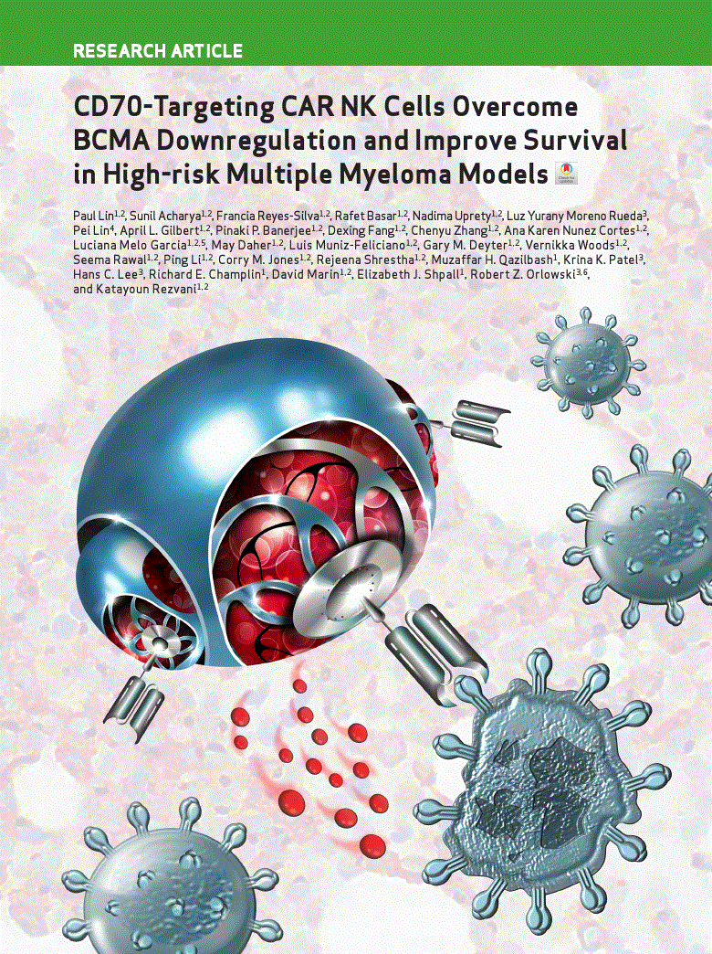 CD70-Targeting CAR NK Cells Overcome BCMA Downregulation and Improve ...