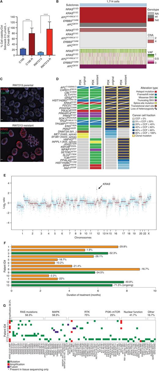 Molecular Characterization of Acquired Resistance to KRASG12C–EGFR ...
