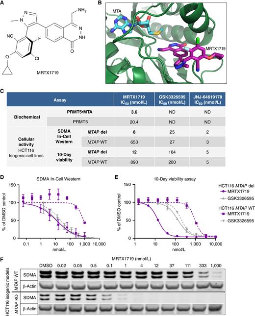 MRTX1719 Is an MTA-Cooperative PRMT5 Inhibitor That Exhibits Synthetic Lethality in Preclinical ...