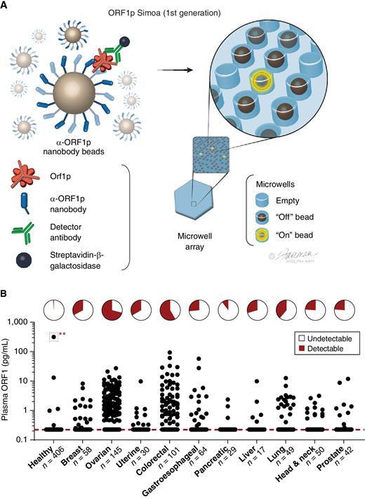 Ultrasensitive Detection of Circulating LINE-1 ORF1p as a Specific ...