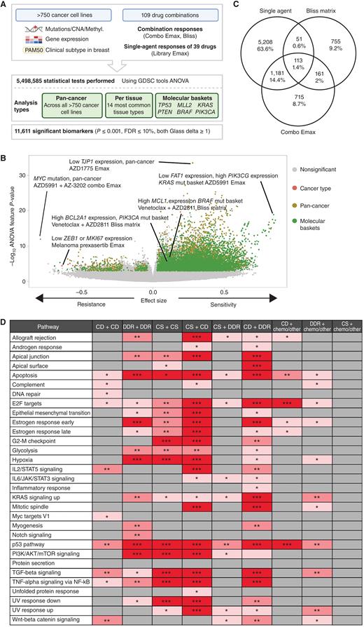 Large-scale Pan-cancer Cell Line Screening Identifies Actionable and Effective Drug Combinations ...