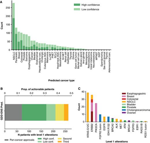 Deep-Learning Model for Tumor-Type Prediction Using Targeted Clinical ...