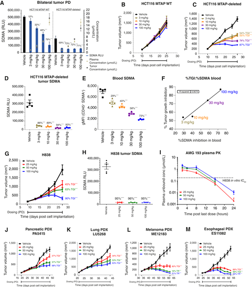 AMG 193, a Clinical Stage MTA-Cooperative PRMT5 Inhibitor, Drives ...
