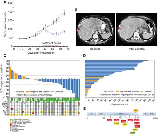 Efficacy and Safety of Abemaciclib, an Inhibitor of CDK4 and CDK6, for ...