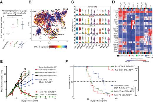 BHLHE40 Regulates the T-Cell Effector Function Required for Tumor ...