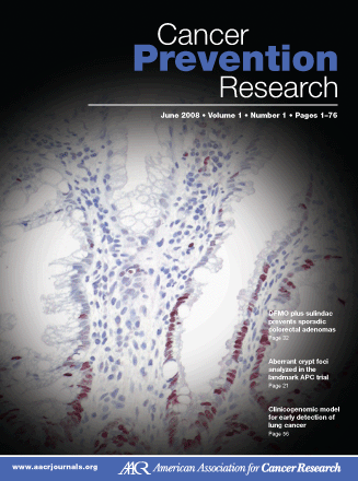 Volume 1 Issue 1 | Cancer Prevention Research | American Association ...