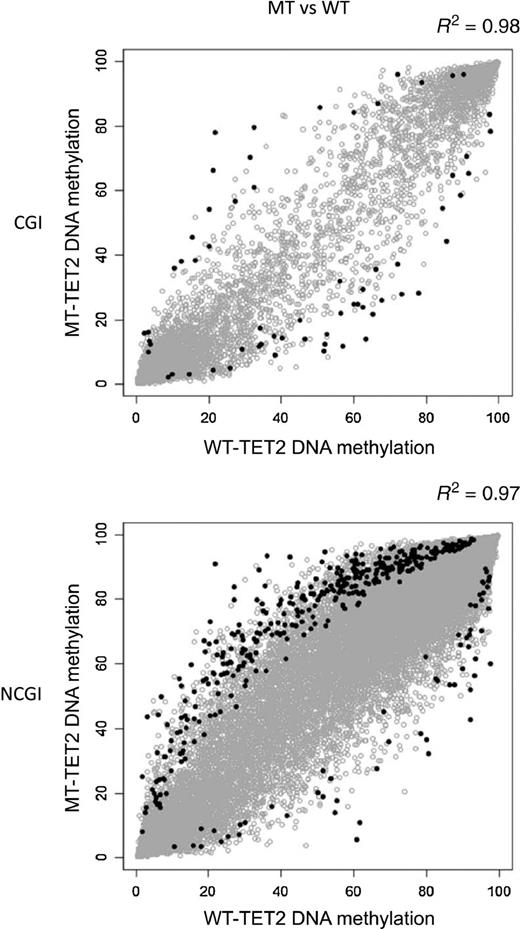 TET2 Mutations Affect Non-CpG Island DNA Methylation at Enhancers and ...