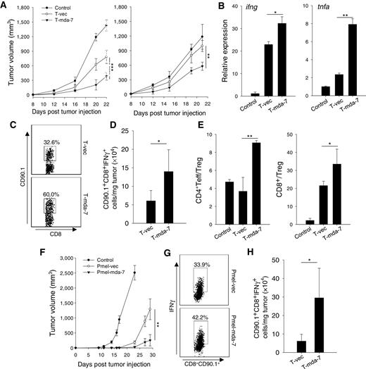 Engineering T Cells to Express Tumoricidal MDA-7/IL24 Enhances Cancer ...