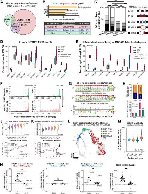 Erythroid Differentiation Enhances RNA Mis-Splicing in SF3B1-Mutant ...