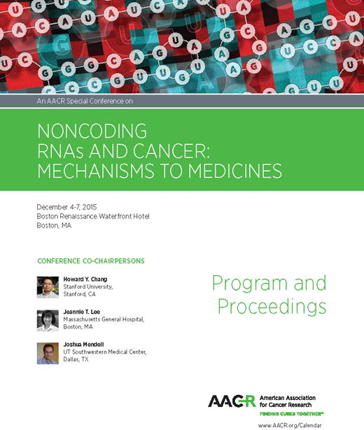 Abstract A40: Epigenomic profiling identifies NCRNAs as novel tumor ...