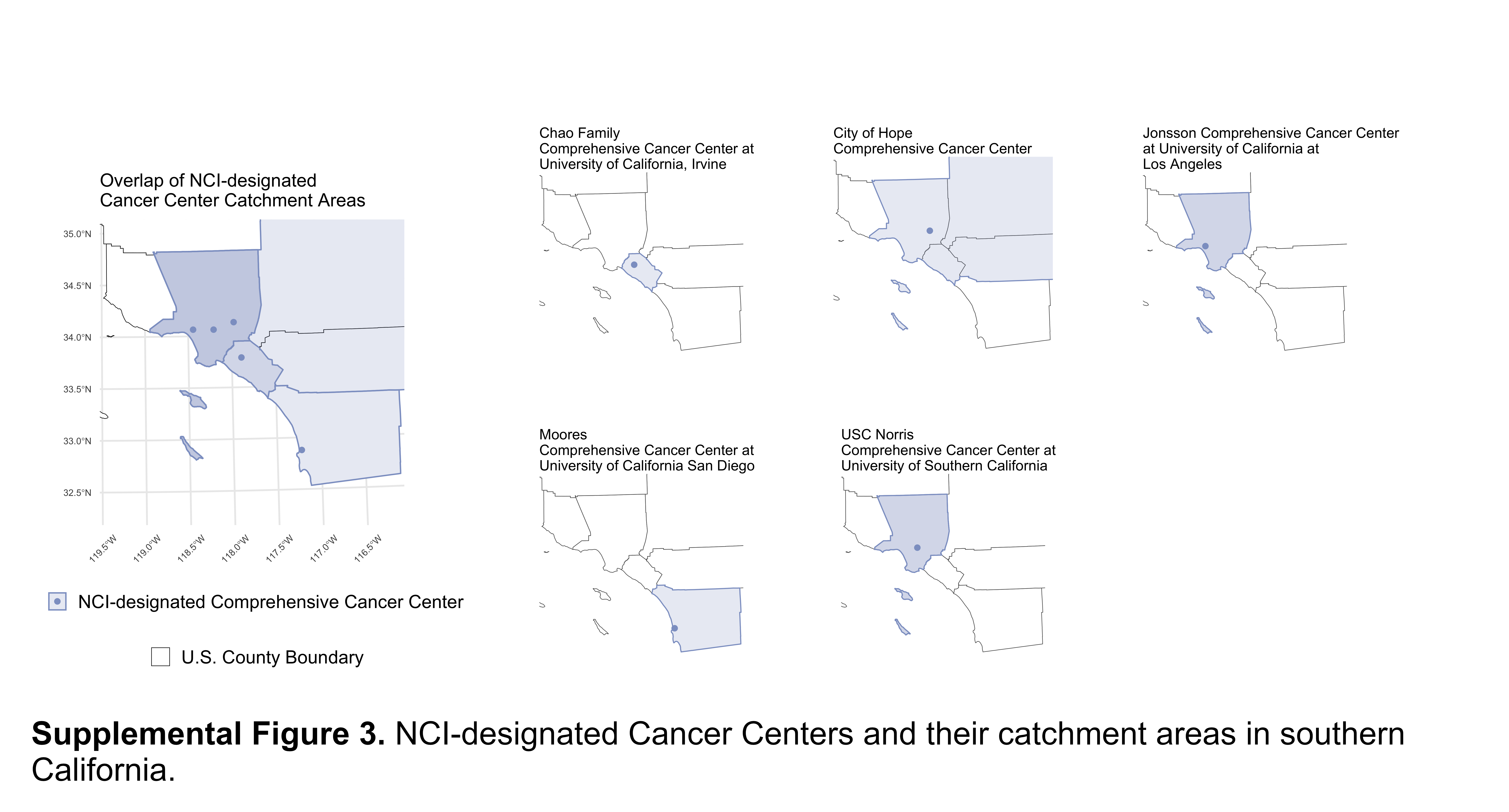 A National Map of NCI-Designated Cancer Center Catchment Areas on the ...