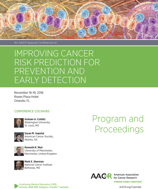 Abstract B16: Development of breast cancer risk prediction for the UK ...