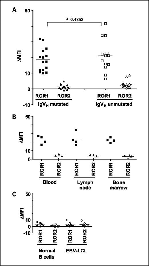 Unique Cell Surface Expression of Receptor Tyrosine Kinase ROR1 in ...