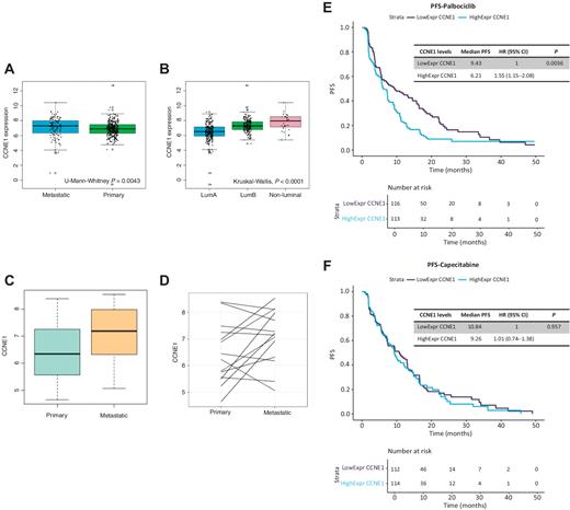 CCNE1 and PLK1 Mediate Resistance to Palbociclib in HR+/HER2− ...
