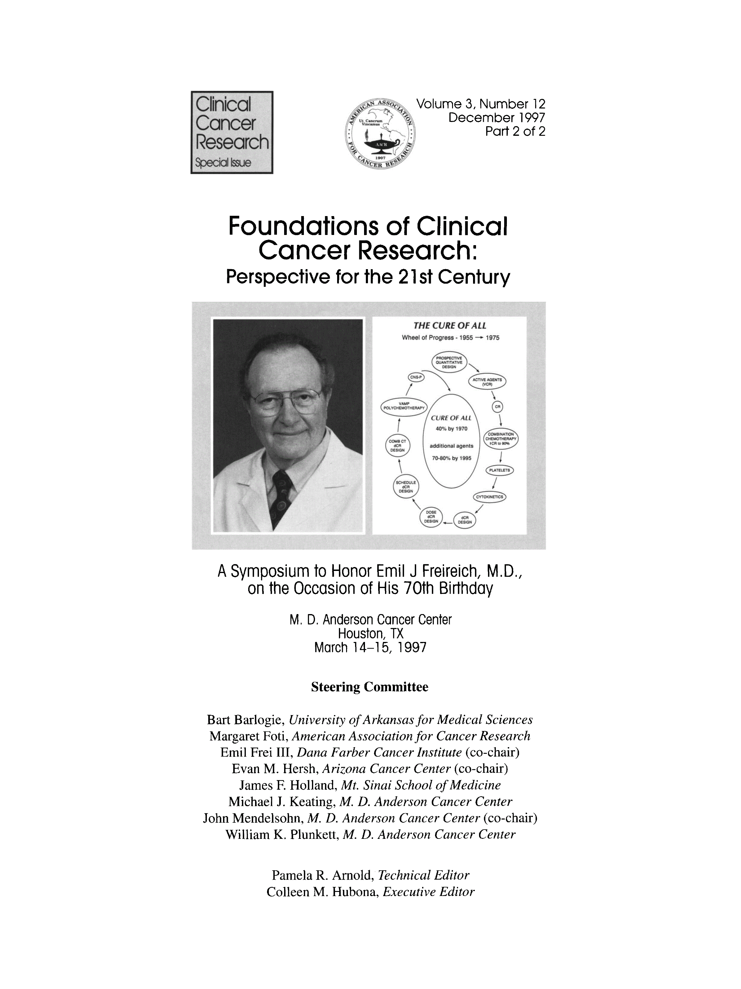 Foundations of Clinical Cancer Research: Perspective for the 21st ...