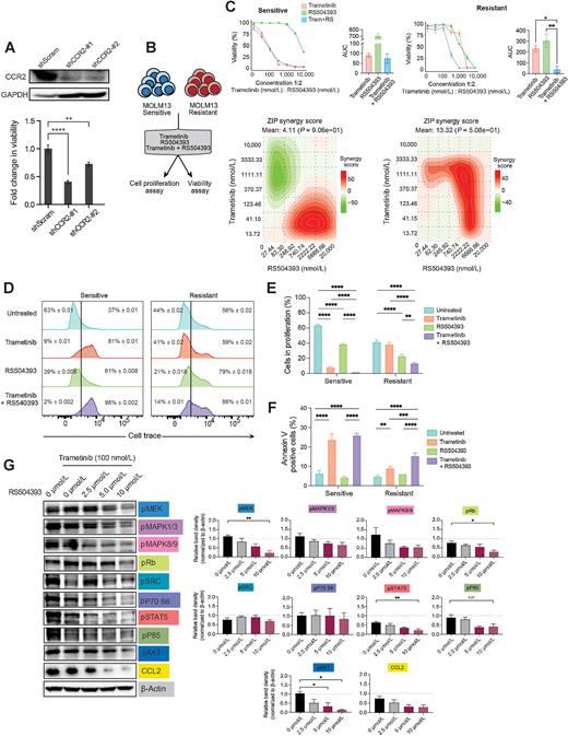 Targeting CCL2/CCR2 Signaling Overcomes MEK Inhibitor Resistance in ...