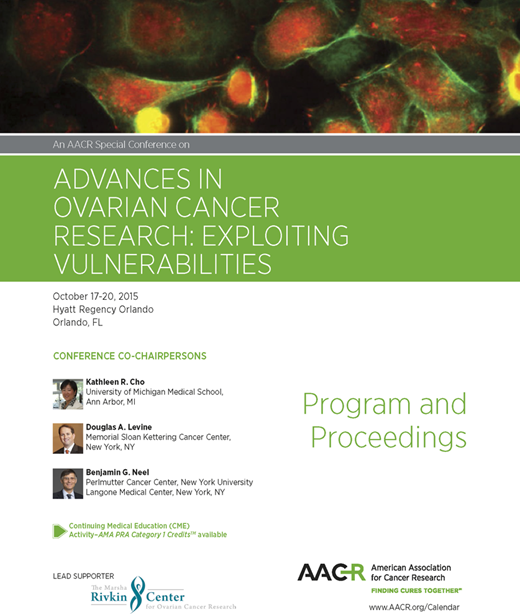 Abstract PR17: Characterization of ascites and tumor-derived ovarian ...
