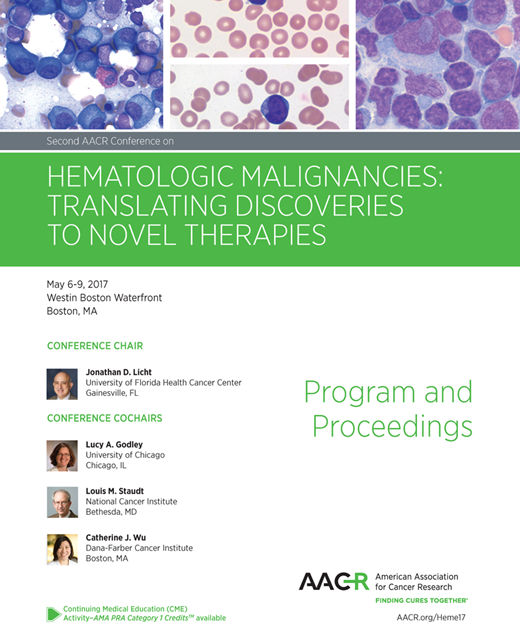 Abstract IA11: Spliceosome gene mutations in MDS: Biology and potential ...
