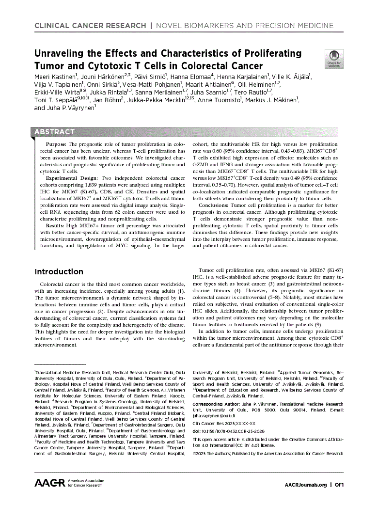 Unraveling the Effects and Characteristics of Proliferating Tumor and ...