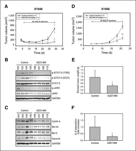 Therapeutic Potential of AZD1480 for the Treatment of Human ...