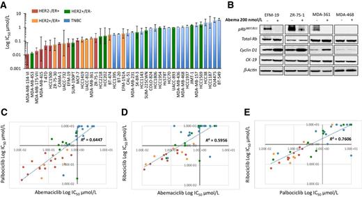 Preclinical Activity of Abemaciclib Alone or in Combination with ...